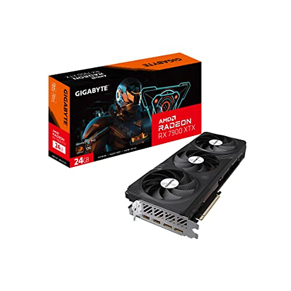 GIGABYTE Radeon RX 7900 XTX Gaming OC 24G Graphics Card, 3X WINDFORCE Fans, 24GB 384-bit GDDR6, GV-R79XTXGAMING OC-24GD Video Card
