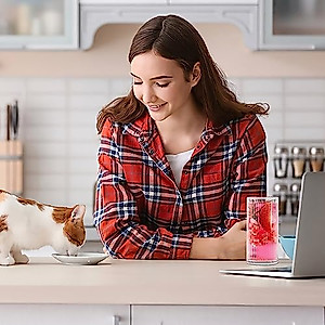 ZMOWIPDL Ribbed Glassware Vintage Drinking Glasses with Straws Set of 6,Clear Fluted Ripple Glass Cups 12.5oz,Ribbed Iced Coffee Cups for Cocktail, Whiskey, Beer, Juice, Water