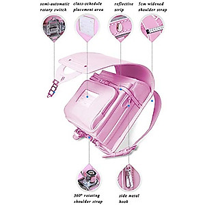 ransel randoseru girls and boys backpack japanese blue school bags Senior PU leather