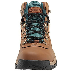 Columbia Women's Newton Ridge Plus Hiking Shoe, Elk, River Blue, 8