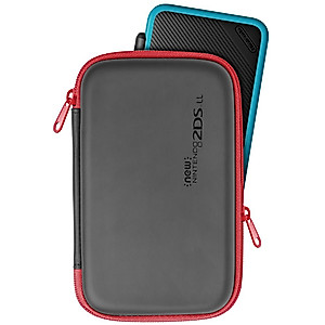 HORI [2DS LL corresponding] Slim Hard Pouch for New Nintendo 2DS LL Black × Red