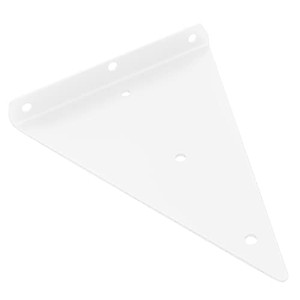 Unomor Partition Support Frame Shelves Wall Mounted Plant Hanger Stand Wall Brackets for Heavy Duty Wall Shelving Projector Wall Mount Shelf Triangle Bracket White Stainless Steel