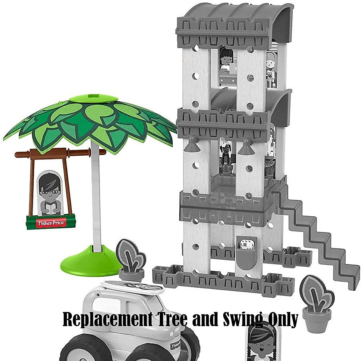 Replacement Parts for Fisher-Price Wonder Makers Design System - GFJ13 ~ Beach Bungalow ~ Replacement Tree and Swing