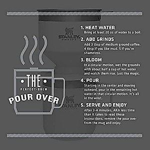 Stanley The Camp Pour Over Coffee Set, Polar, 1 set (20oz/12oz)