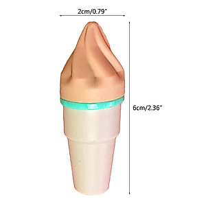 6pcs Cute Mini Highlighter Pen Ice Cream Shape Fluorescent Marker Pens Fluorescent Marker Pen