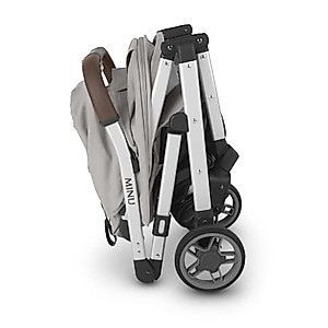 MINU V2 Stroller-Stella (Grey mélange/Silver/Chestnut Leather)