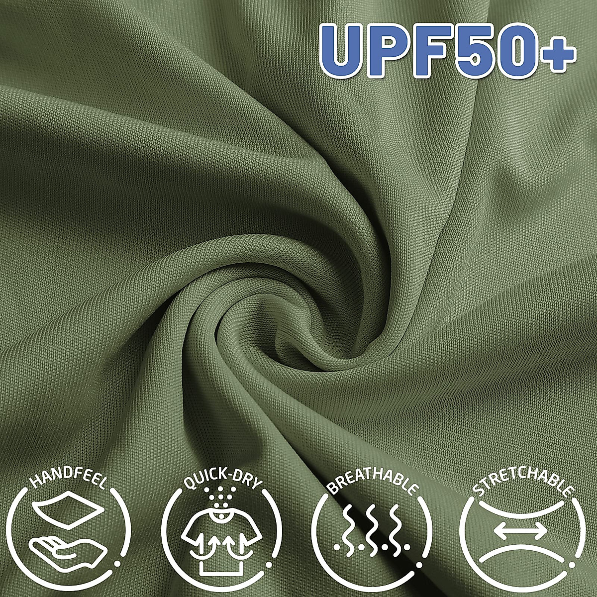 MIER Men's Lightweight UPF 50+ Sleeveless Bodybuilding Tank Tops Breathable Fishing Hiking Shirts UV-Proof Ultralight Workout Muscle Tee Olive XL