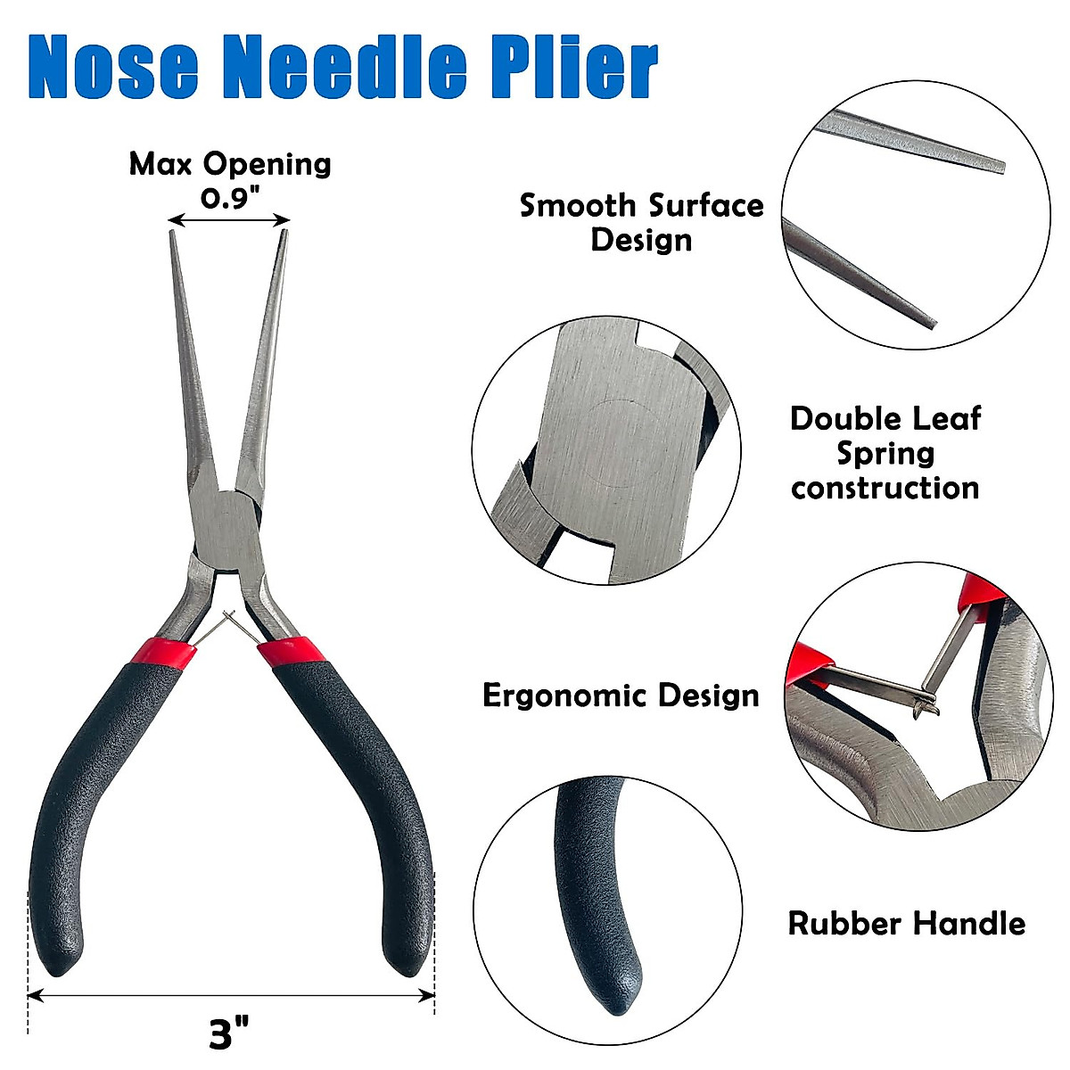 Socpuro 13 Pieces Metal DIY Model Tool Set, Edge Bending Tools Tab Twisting Assist Tools Metal Tweezers Needle Nose Pliers for 3D Metal Jigsaw Puzzles Assembly
