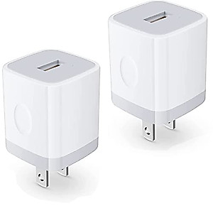 USB Wall Charger, Charger Adapter, VectorTech (10 Pack) 5V/1Amp Single Port Quick Charger Plug Cube for iPhone 7/6S/6S Plus/6 Plus/6/5S/5, Samsung Galaxy S7/S6/S5 Edge, LG, HTC, Huawei, Moto, Kindle