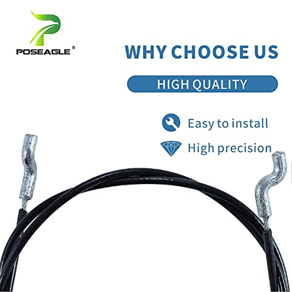 POSEAGLE 762259MA Auger Drive Cable Replaces Craftsman 762259ma, Craftsman 762259, Murray 762259MA, Murray 1501124MA