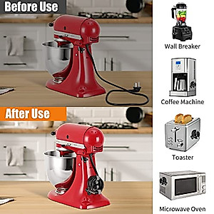 Cord Organizer for Appliances, 10 Pack Upgraded Cord Keeper, Appliance Cord Winder Cord Wrapper Cord Holder Organizer Stick On Mixer, Blender, Coffee-Maker, Toaster, Pressure-Cooker and Air-Fryer