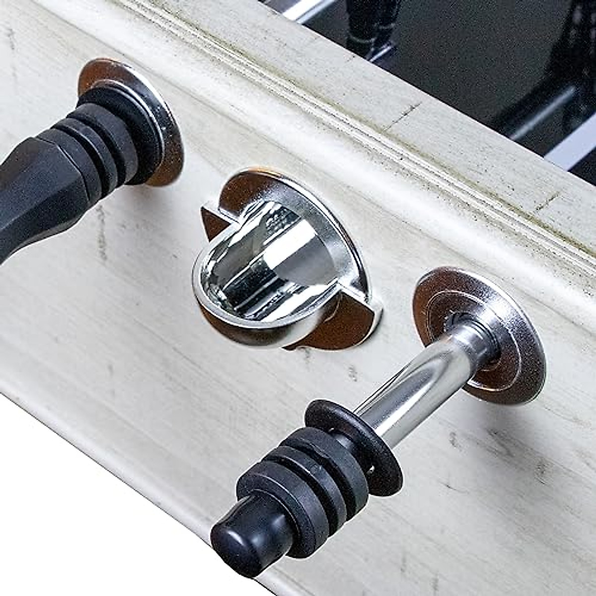 Hathaway Montecito 55-in Premium Competition Foosball Table, Arcade Table Soccer for Game Rooms, includes (2) Foosballs and - Driftwood