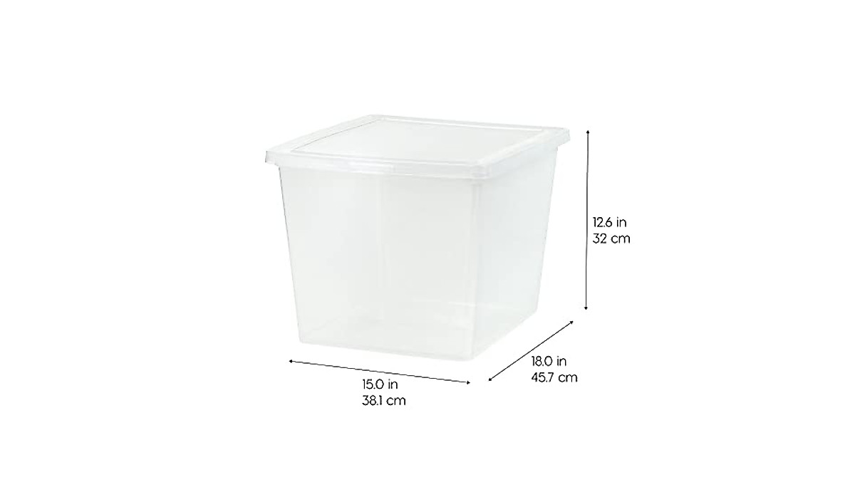 IRIS USA 36 Quart Stackable Storage Bin - 4 Pack
