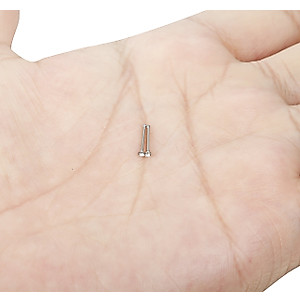 Jstyle 60 Pcs Hypoallergenic Stainless Steel Nose Studs for Women Men Sparkly CZ Small Nose Studs Rings Piercing Body Jewelry 1.5mm