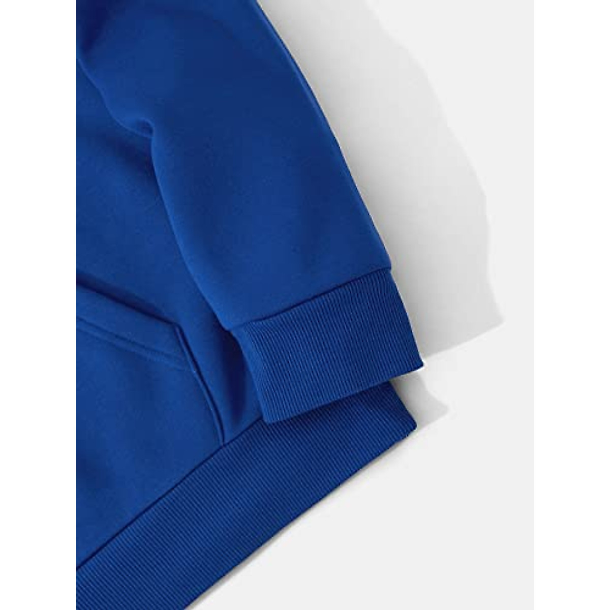 Floerns Men's Letter Graphic Print Long Sleeve Drawstring Hoodie Sweatshirt Tops A Blue S