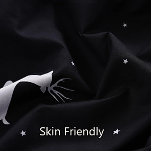 Bed Sheet Set - 3 Piece Twin Size - Reindeers/Stars Printed Christmas Decor - Soft Durable Microfiber Bedding Sheet Set,Deep Pocket,Stain,Fade & Wrinkle Resistant