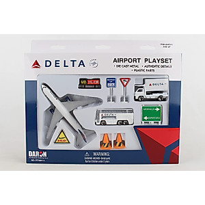 Daron Delta Airlines 12 Piece Playset (Color of the content may Vary)