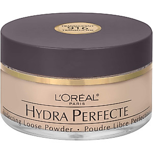 L'Oreal Paris Hydra Perfecte Perfecting Loose Face Powder, Minimizes Pores & Perfects Skin, Sets Makeup, Long-lasting, with Moisturizers to Nourish & Protect Skin, Translucent, 0.5 Fl. Oz.