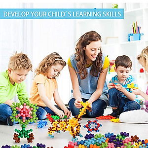 330 pcs Building Blocks, Educational Building Toys Stem Toys Building Discs Sets Interlocking Solid Plastic for Preschool Toddlers Girls and Boys by Winlip