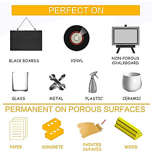 Timart Liquid Chalk Markers, 6mm Bold Tip Chalk Pens, Dry Erase Marker Pens for Chalkboards, Signs, Blackboards, Windows, Glass- Reversible Tip, First Day of School Board Chalk Pens (Classic)