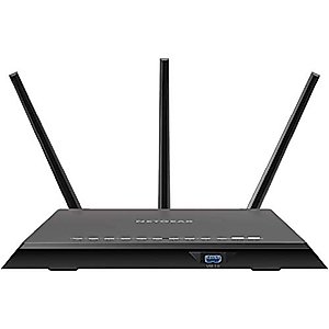 NETGEAR Nighthawk Smart Wi-Fi Router (R7000) - AC1900 Wireless Speed (Up to 1900 Mbps) | Up to 1800 Sq Ft Coverage & 30 Devices | 4 x 1G Ethernet and 2 USB ports | Armor Security