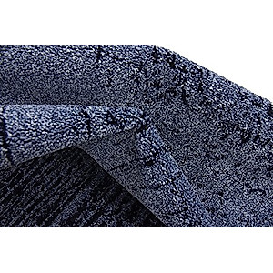 Unique Loom Del Mar Collection Area Rug-Transitional Inspired with Modern Contemporary Design, Rectangular 4' 0" x 6' 0", Blue/Navy Blue