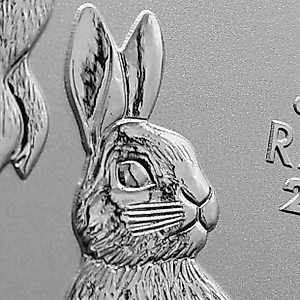 2023 P 2 oz Silver Australian Lunar Series III Year of the Rabbit Coin (in Capsule) Brilliant Uncirculated $2 Seller BU