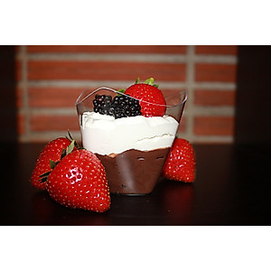 100Pcs/set Dessert Cups Mini Cubes Clear Tasting Sample Glass Containers Elegant Square Plastic Bowls Disposable