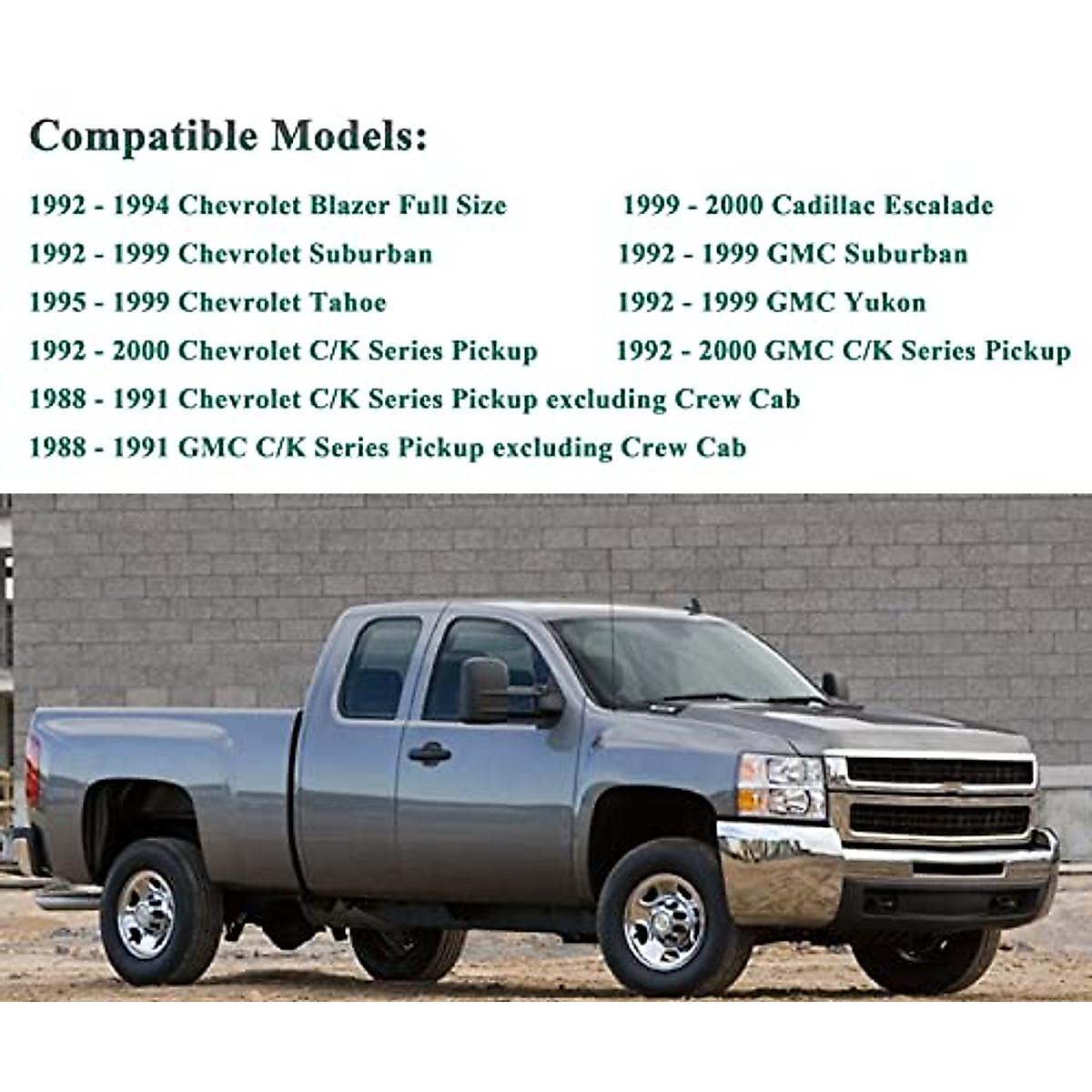 Oyviny Custom 4 Way Trailer Wiring Harness 55315 for 1988-2000 Chevy and GMC C/K Pickup, for Chevy Blazer/Suburban/Tahoe/GMC Suburban/Yukon/Cadillac Escalade