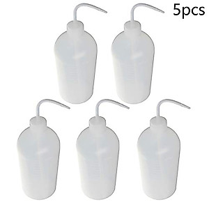 Othmro 5pcs 1000ml/33.82oz Safety Squeeze Washing Plastic Bottle,Plants Watering Tools,Squeeze Squirt Irrigation Bottle for Medical Lab,Irrigation Squeeze Sprinkling Cans Wash Plant Bottle