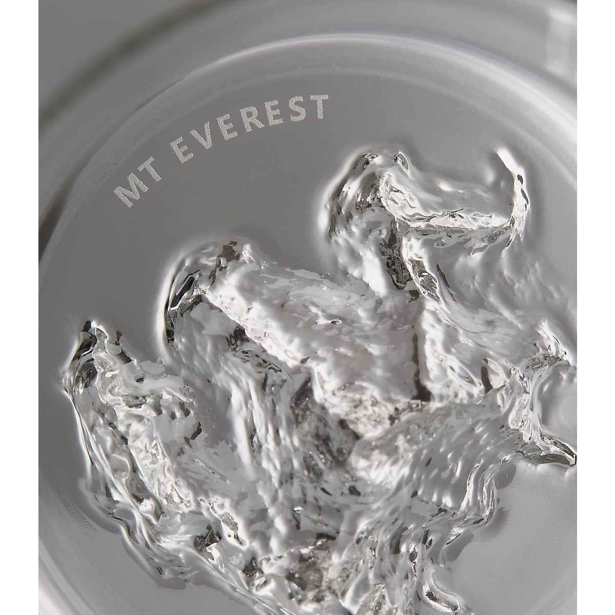 Huckberry Whiskey Peaks Iconic Mountain Bar Glasses, 11.5 oz Capacity, Lead-Free Crystal, Mt. Everest, Set of 2