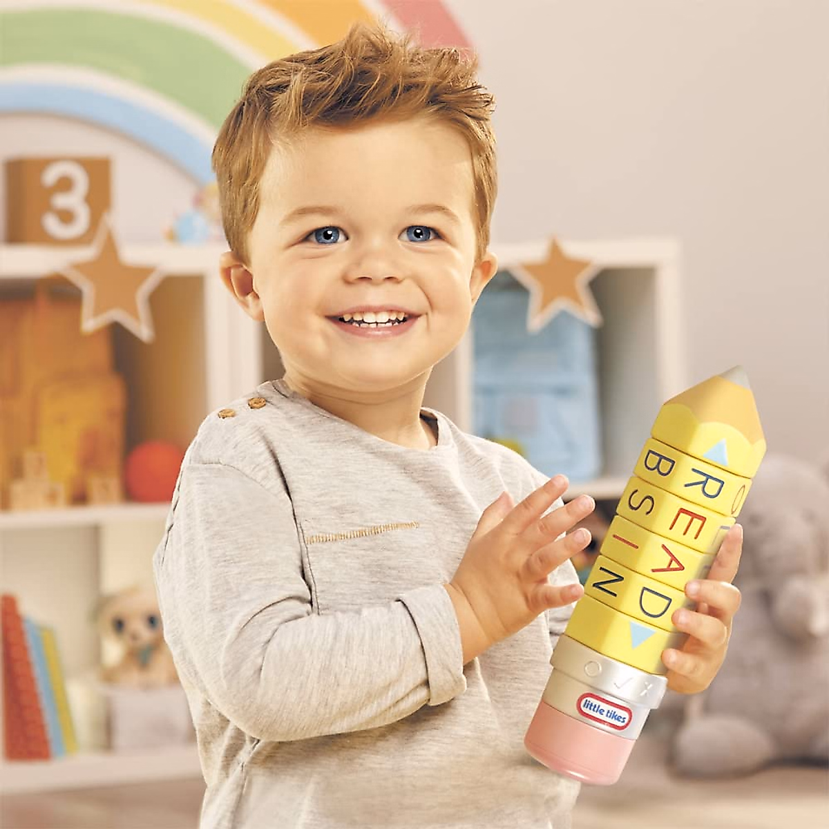 Little Tikes® Learn & Play™ 100 Words Spell & Spin Pencil, Letters, Spelling, Vocabulary, Phonetics, Alphabet, Sounds, Learning, Gift & Toy for Girls Boys Ages 3, 4, 5 Years Old