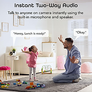 Geeni Glimpse 1080p WiFi HD Smart Camera – Indoor Home Security Camera – No Hub Required – Voice Control – Motion Detection Camera – Smart Camera Compatible