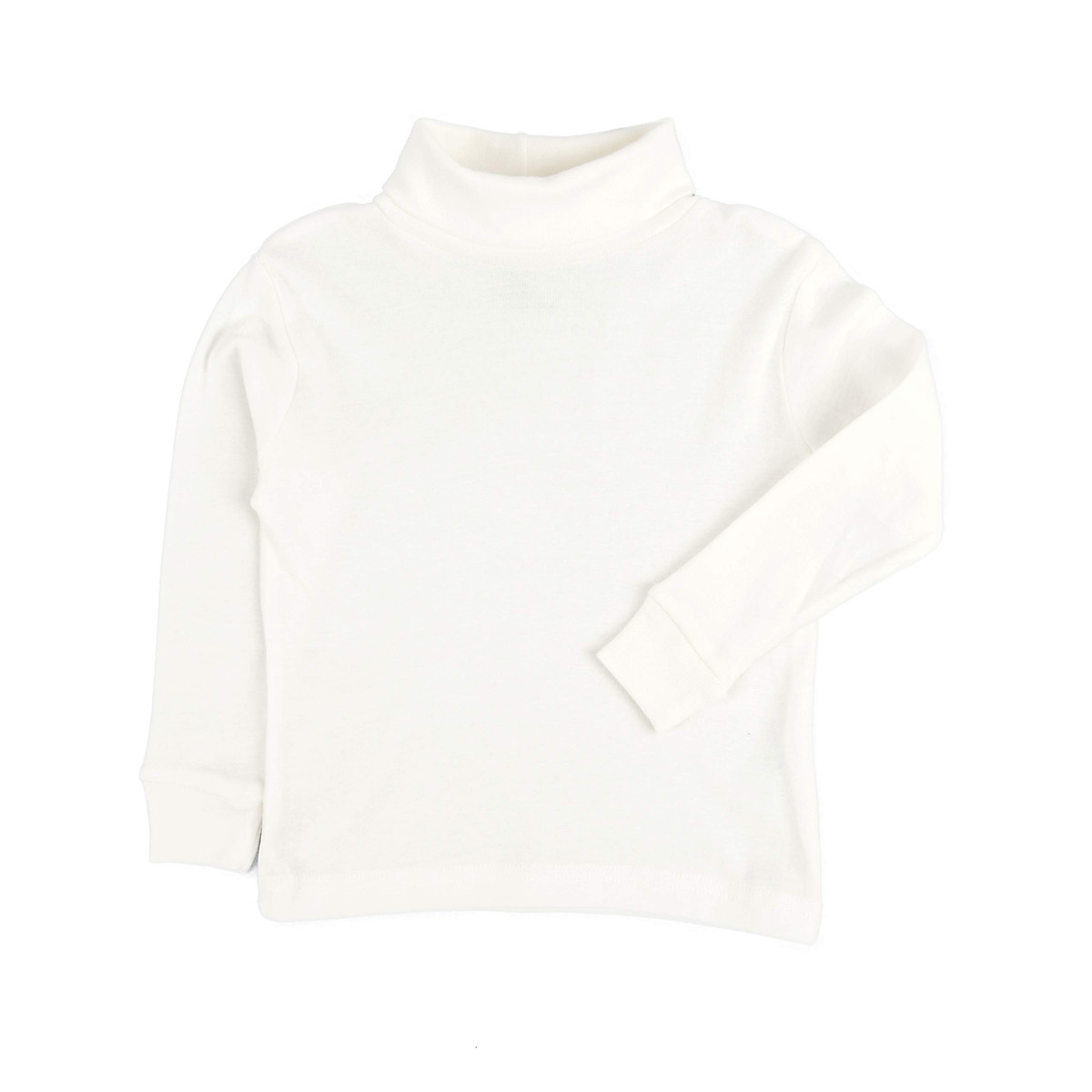 Leveret Boys Girls Kids Pullover Turtleneck 100% Cotton Turtleneck Off White Size 3 Years
