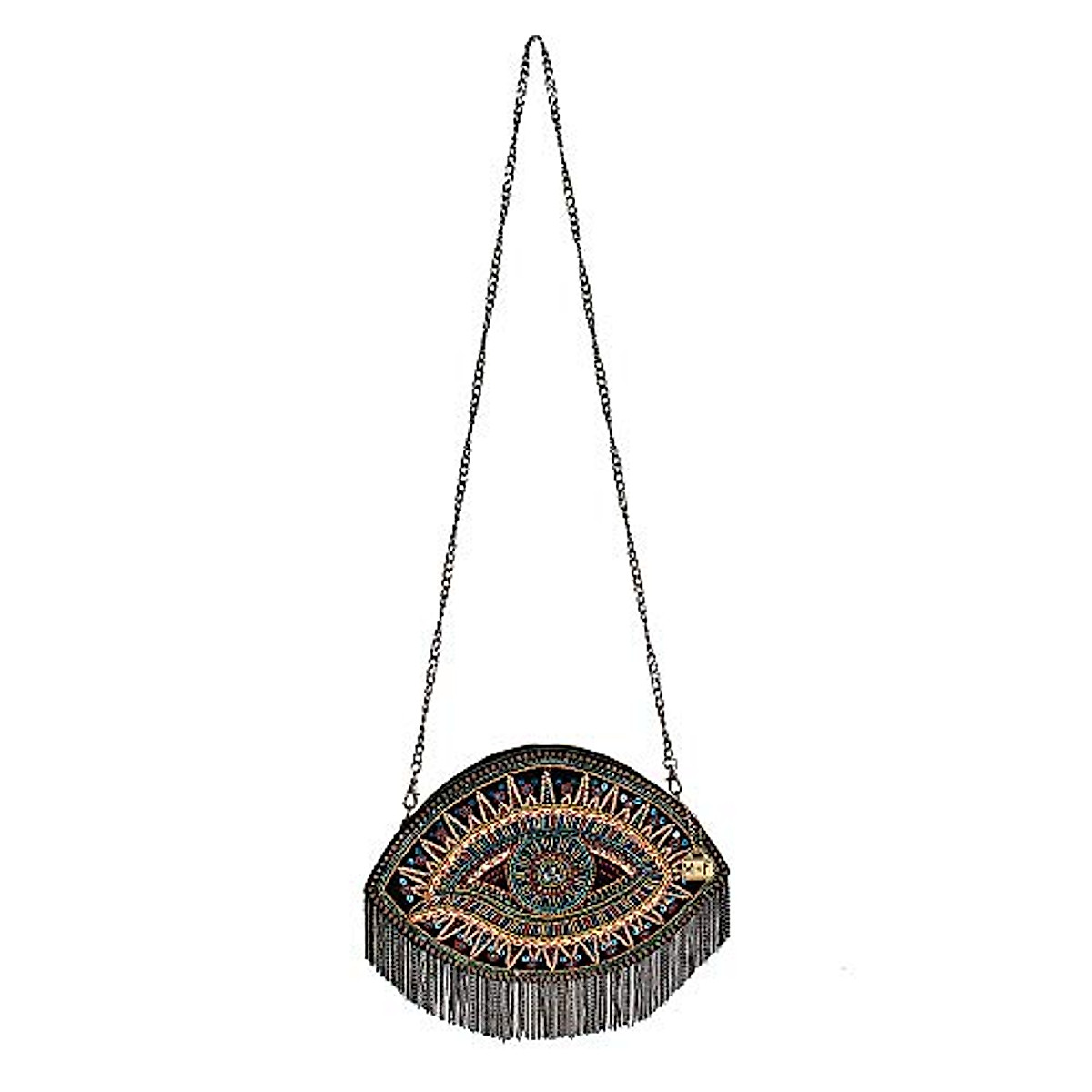 Mary Frances Inner Vision Beaded Crossbody Handbag