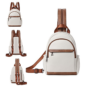 CLUCI Sling Crossbody Bag Bundles with Small Backpack
