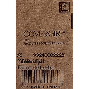 COVERGIRL Exhibitionist Lipstick Cream, Dulce de Leche 225, Lipstick Tube 0.123 OZ (3.5 g)