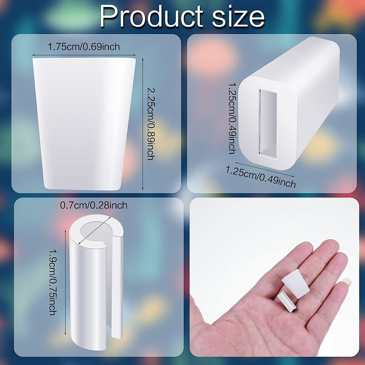 Romooa 40 Pieces Hard Rubber Feet for Sink Grid Sink Protecter Rubber Grid Kitchen Sink Wire Protective Rack Feet Grate Rubber Wire Bumper Replacement Protector Parts for Kitchen Rack (White)