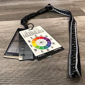 Gray Scale Value Finder, Color Wheel, Artists View Catcher Finder on Lanyard with Measuring Tape Tools for Artists.
