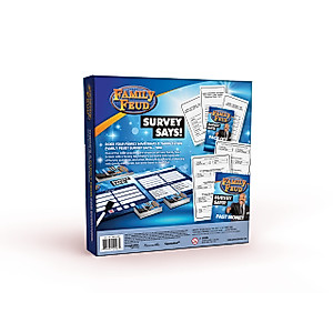 Family FEUD Survey Says Edition Card Game, Complete with Hundreds of Questions, 150 Question Cards, 50 Fast Money Cards, Complementary App with Sound Effects from The Show For 3 Players