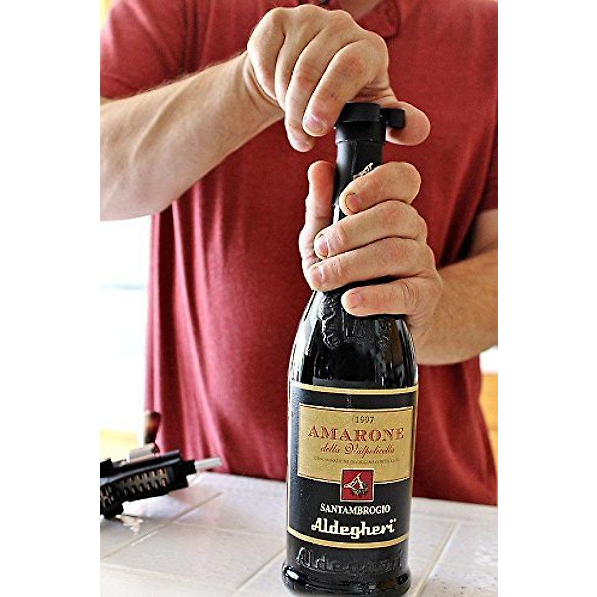 2 Pack Premium Dual Blade Wine Foil Cutter - Wine Bottle Opener Accessory - Gift for Wine Lovers by HQY (Black &White)