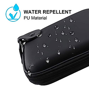 Lacdo Hard Drive Carrying Case for Western Digital WD My Passport Ultra WD Elements SE WD Gaming Portable External Hard Drive 1TB 2TB 3TB 4TB 5TB USB 3.0 2.5 Inch HDD EVA Shockproof Travel Bag, Black