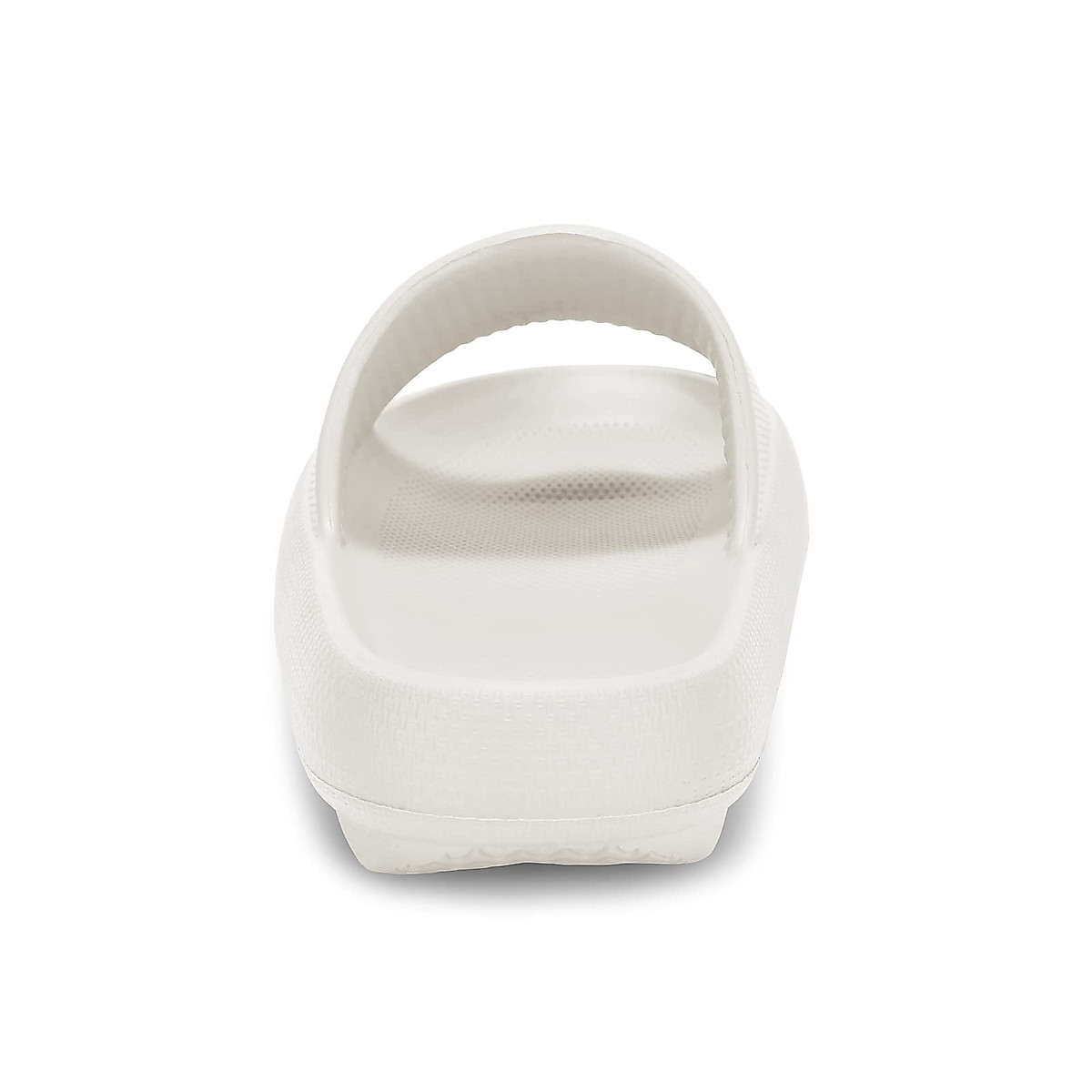 welltree Slides for Women Men Pillow Slippers Non-Slip Bathroom Shower Sandals Soft Thick Sole Indoor and Outdoor Slides,White,11.5-12.5 Women/10-11 Men