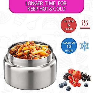 MAISON HUIS 8oz Soup Thermo Wide Mouth Vacuum Insulated Thermo Food Jar, Leak Proof Stainless Steel Food Thermo for Hot&Cold Food Kids Food Lunch Soup Container for School Travel(Purple)