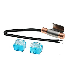 W10316760 Refrigerator Thermistor Sensor with Clip Fit for Whirlpool and for Sears Refrigerator Replace WP10316760 AP4538142 PS2580944 W10323459 12791417