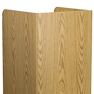 BizChair Wood Tray Top Receptacle in Oak