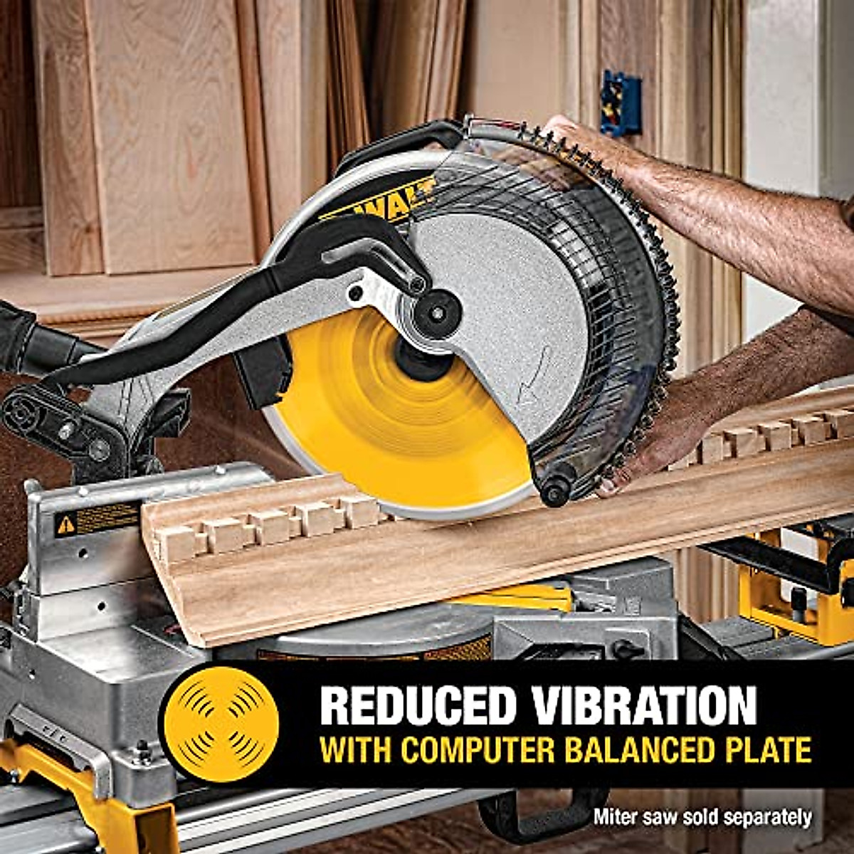 DEWALT 12-Inch Miter Saw Blade, Crosscutting, Tungsten Carbide, 80-Tooth, 2-Pack (DW3128P5)