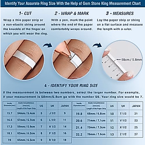 Gem Stone King 10K Rose Gold 6MM Round Gemstone Birthstone White Created Sapphire and White Diamond Accent 3-Stone Engagement Ring | Three-Stone Wedding Anniversary Promise Ring For Women