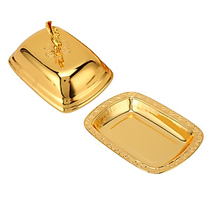 YYQTGG Gold Fruit Tray, European Style Easy To Candy Bowl for Desserts(Gold)