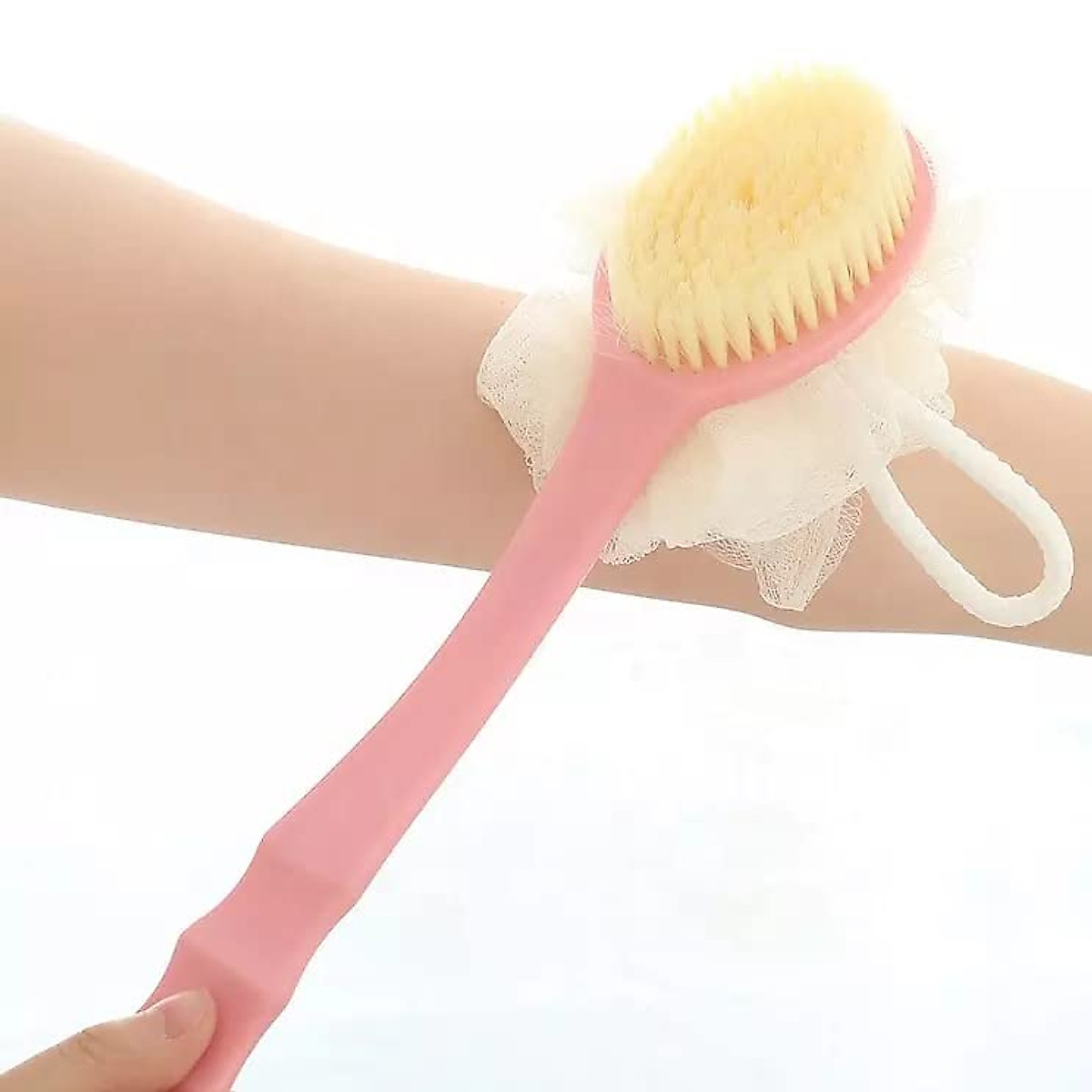 Neiklin's Bath Brush for Exfoliating Skin of Body, Feet, Bath Best Shower Scrubber 2pcs Set